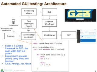 Deciding what and when to automate in testing: Experience from multiple ...