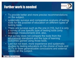 Choosing the Right Testing Tools and Systems Under Test (SUTs) for ...