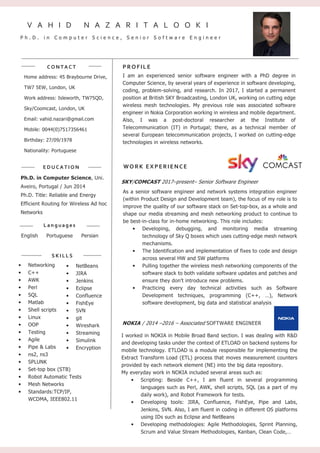 Vahid nazaritalooki cv | PDF