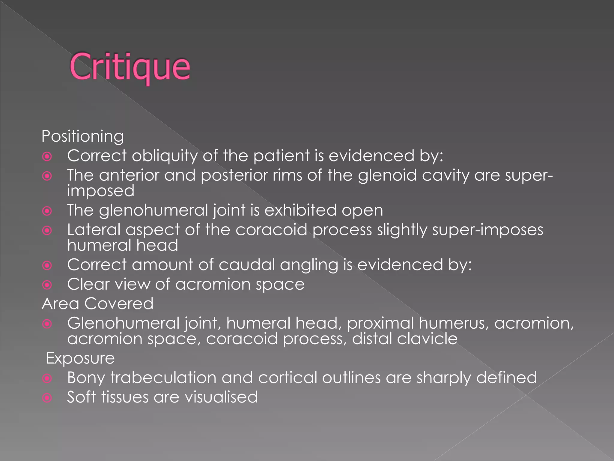 Shoulder x-ray | PPTX