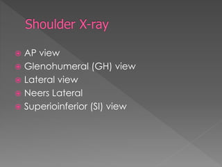 Shoulder x-ray | PPTX