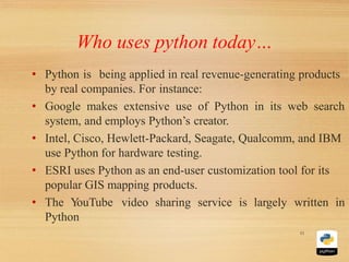 python presentation | PPT