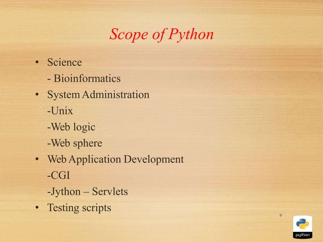 python presentation | PPT