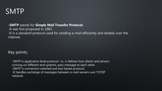 Electronic mail protocols and operations | PPTX