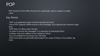 Electronic mail protocols and operations | PPTX