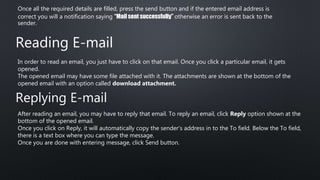Electronic mail protocols and operations | PPTX