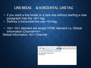 VAIBHAV JAIN WEB TECHNOLOGY.pptx | Web Design and HTML | Internet