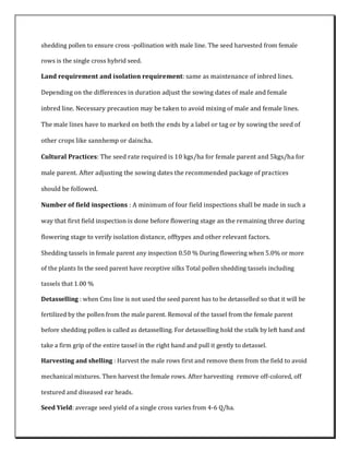 Crop improvement (kharif crops ) | PDF