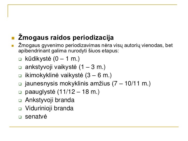 Vaiko raidos psichologija