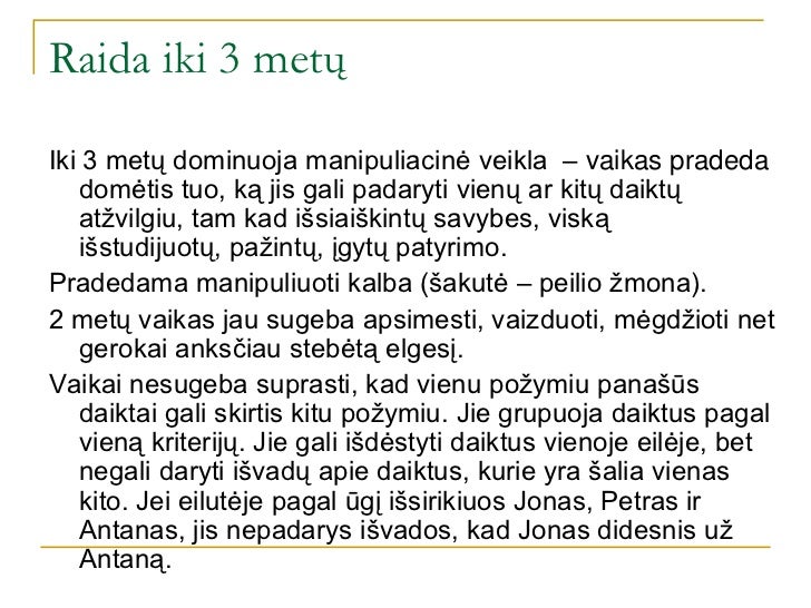 Vaiko raidos psichologija