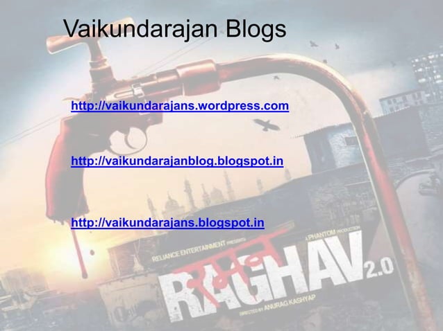 Vaikundarajan Reviews The Trailer Of Raman Raghav 2.0 | PPT