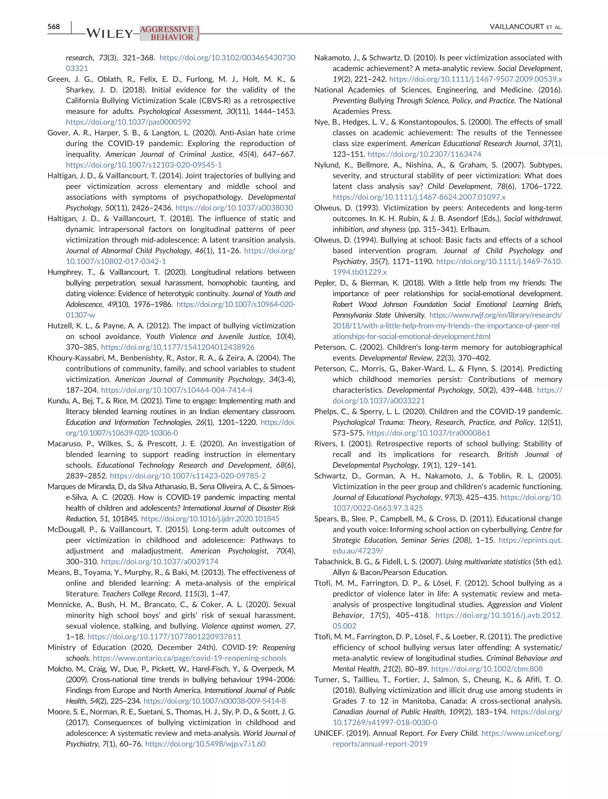 Vaillancourt2021 articol | PDF