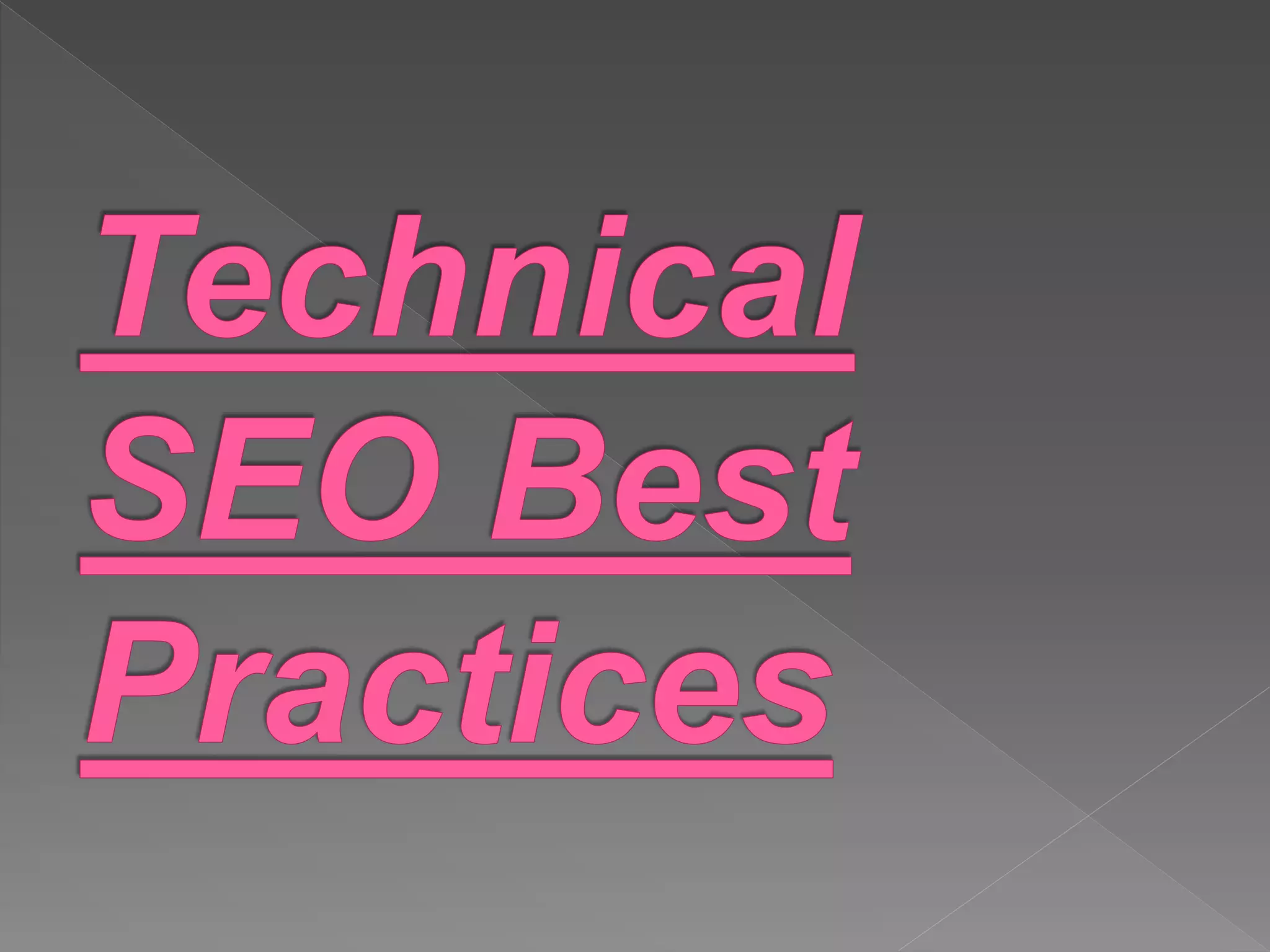 Technical Seo | PPTX | Web Development | Internet