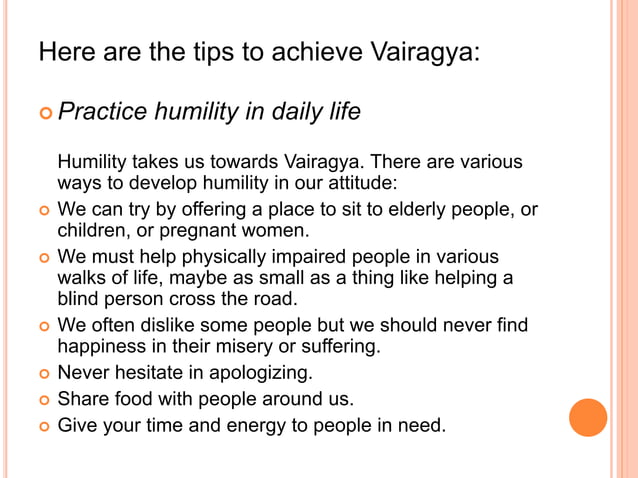 Vairagya | PPTX | Hinduism | Religion & Spirituality