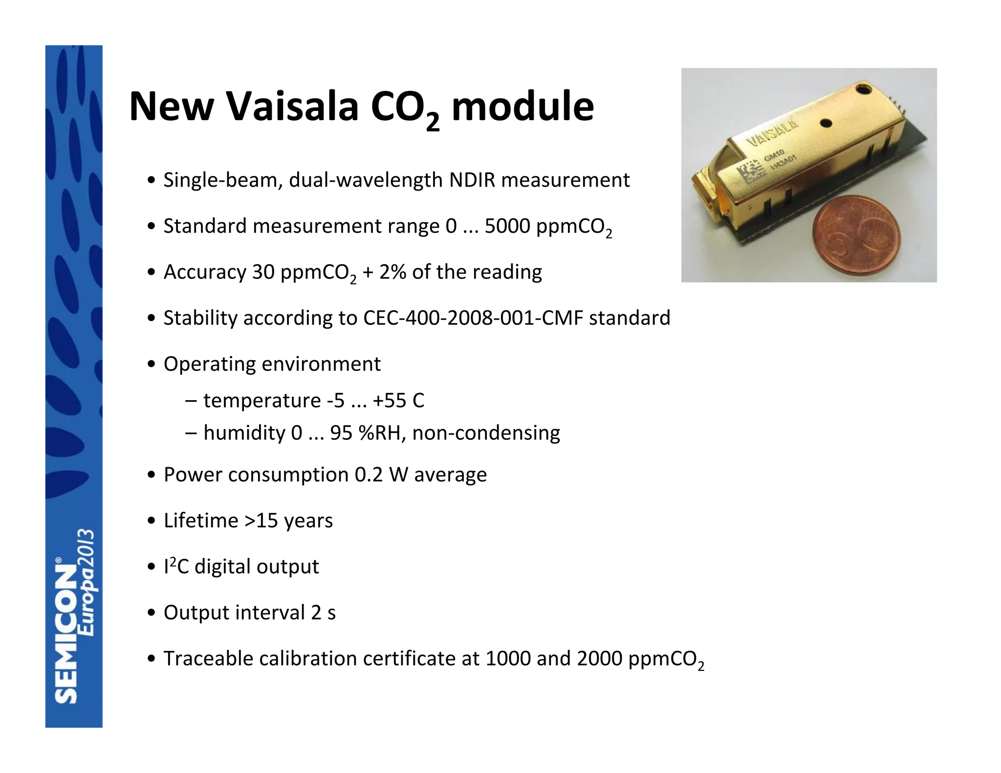 Optical CO2 module with chip-on-board MEMS components and injection ...