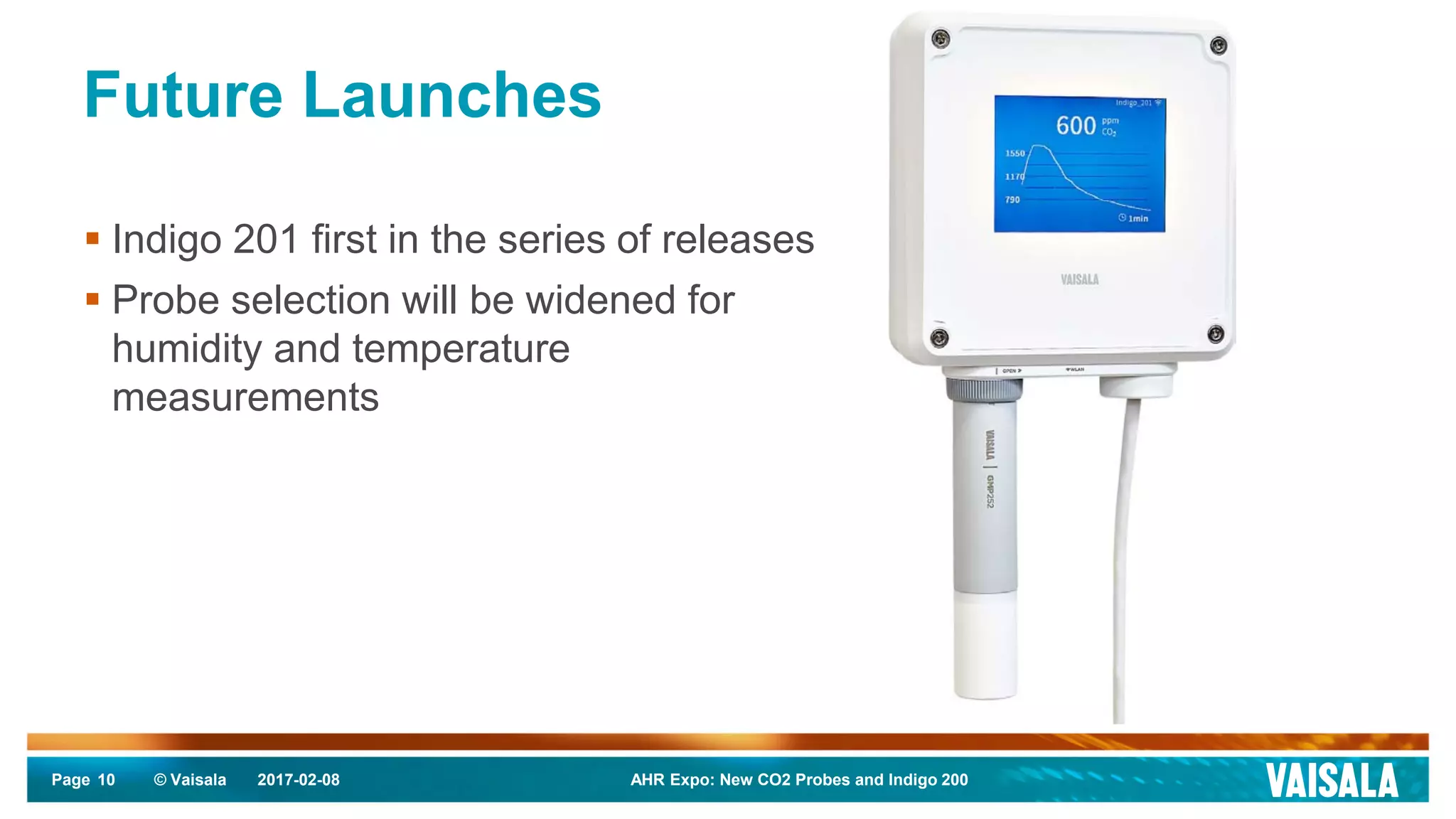 Vaisala's new smart CO2 probes and Indigo 200 series transmitter | PPT