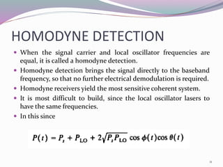 Optical heterodyne detection | PPTX