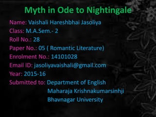 Myth in Nightingale | PPTX