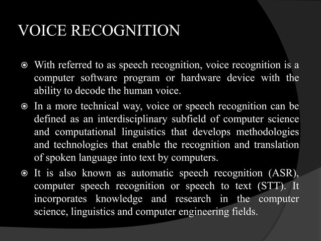 Simulation Of Speech Recognition Using Correlation Method On Matlab