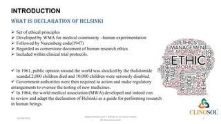 Declaration of Helsinki | PPTX
