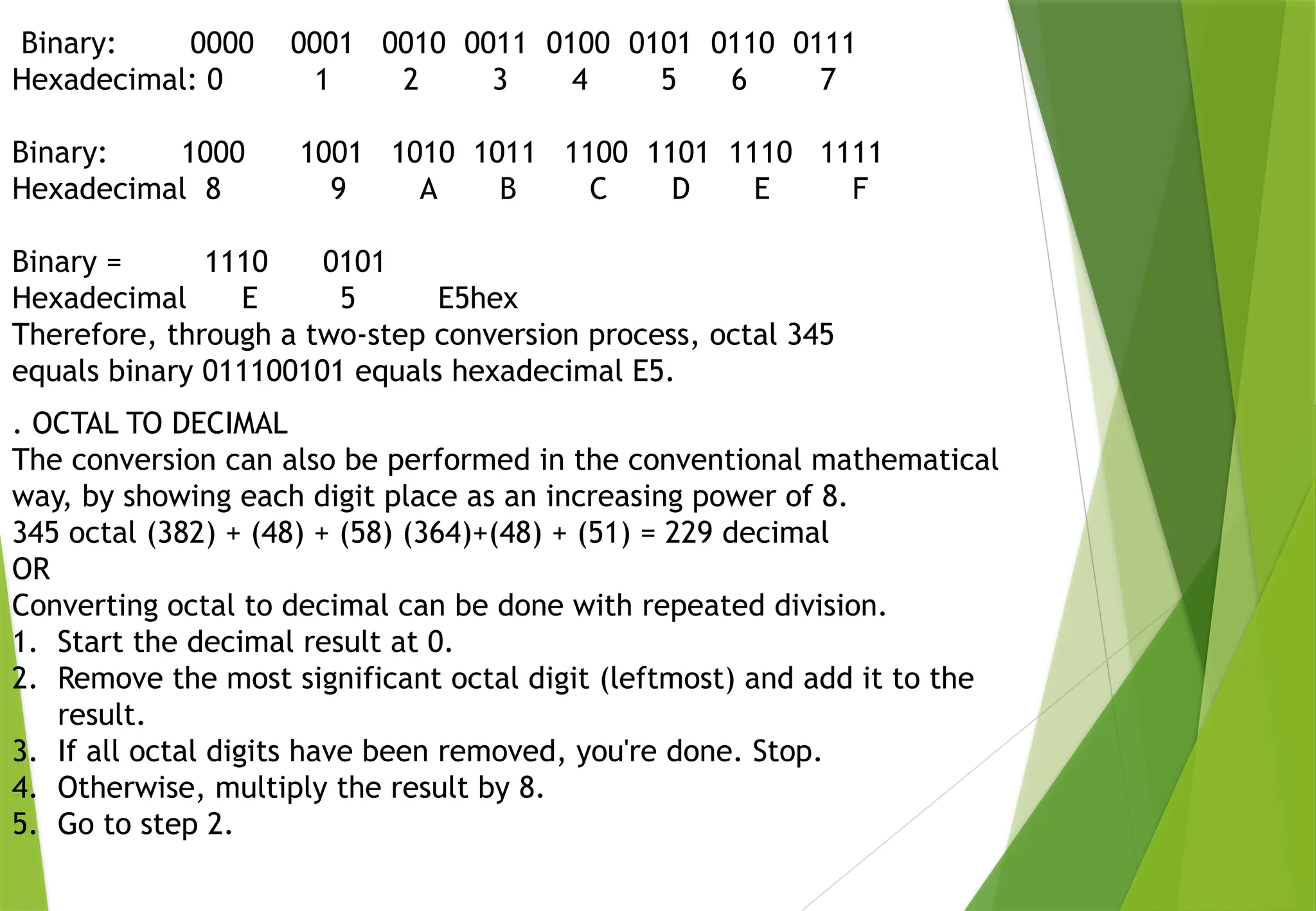 Types of number system , NUMBER SYSTEMNumber systems are the technique ...