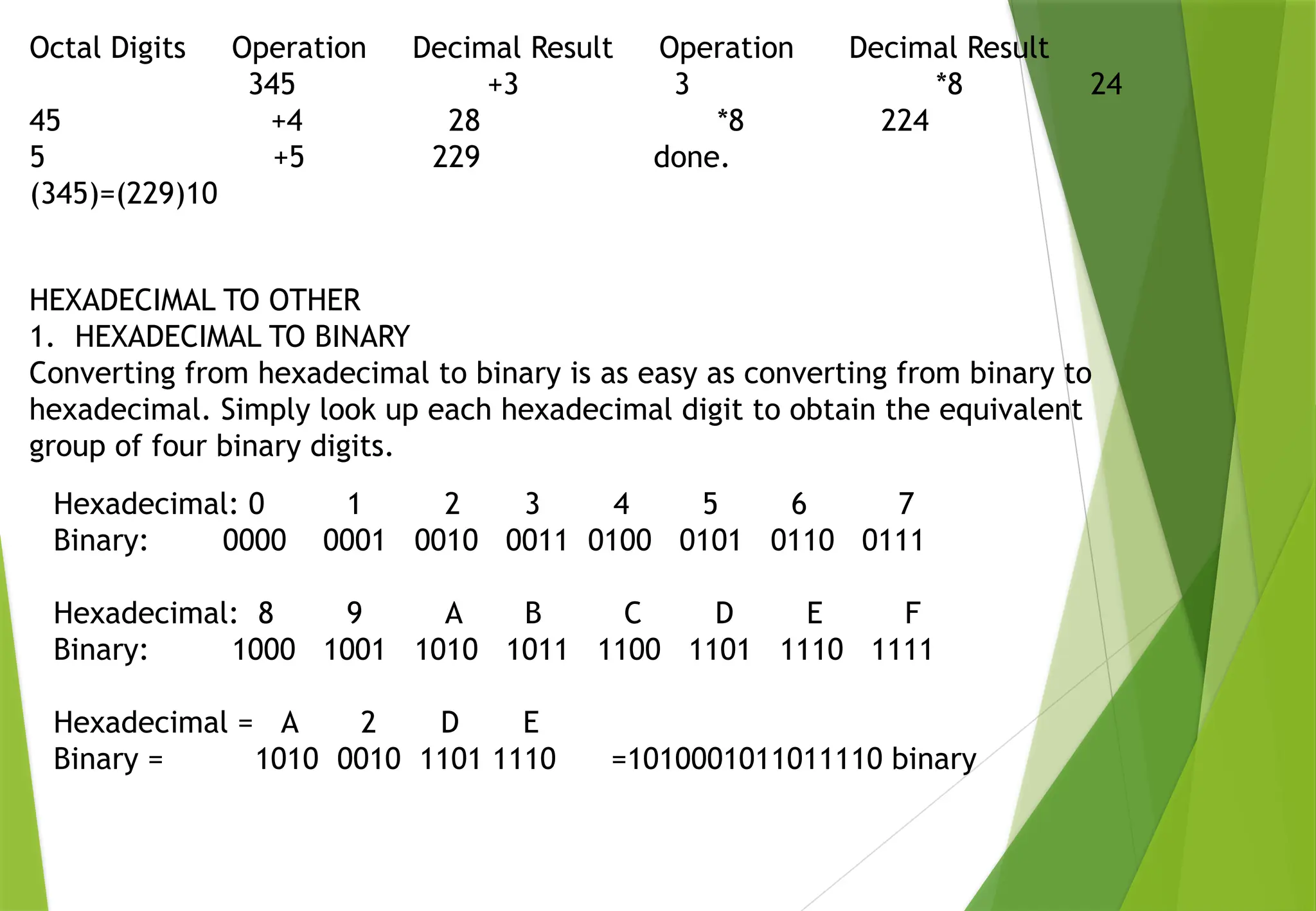 Types Of Number System Number Systemnumber Systems Are The Technique To Represent Numbers In