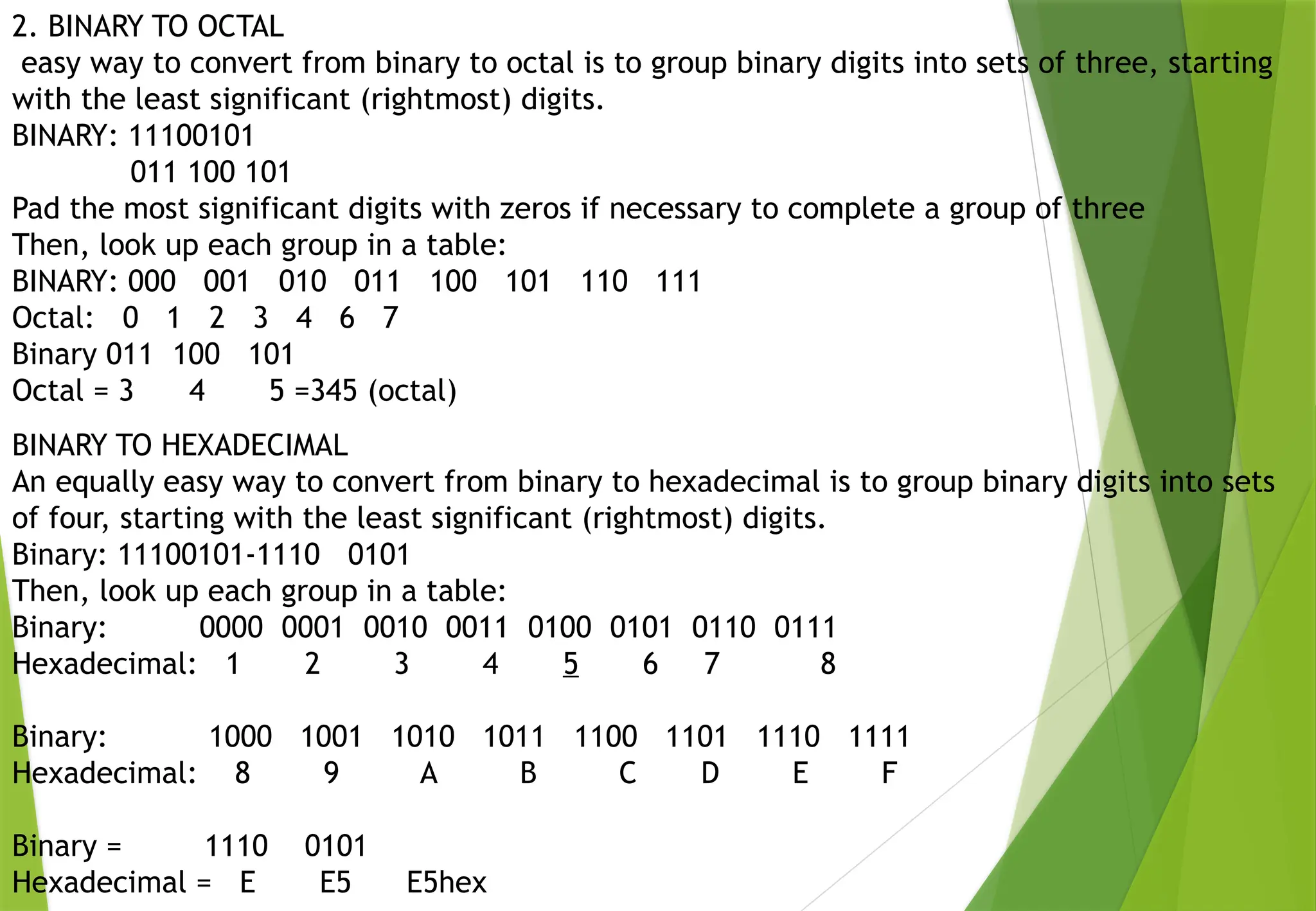 Types of number system , NUMBER SYSTEMNumber systems are the technique to represent numbers in ...