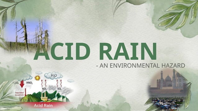 Aaryan Singh presentation of acid rain ppt | PPT