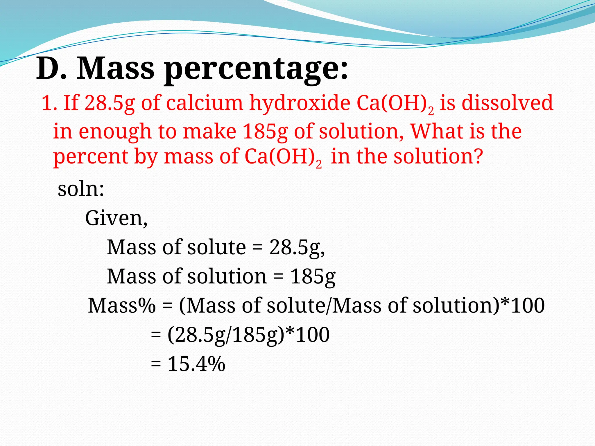 Molarity , molality and normality formula and their calculation | PPTX