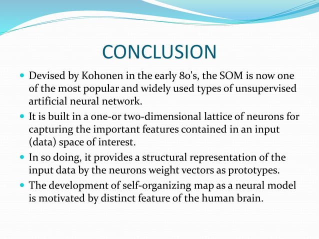 self operating maps | PPT