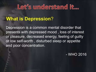 Depression in Dentistry | PPTX