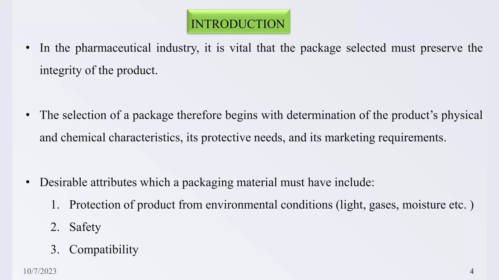 Container and closures for pharmaceutical | PPT