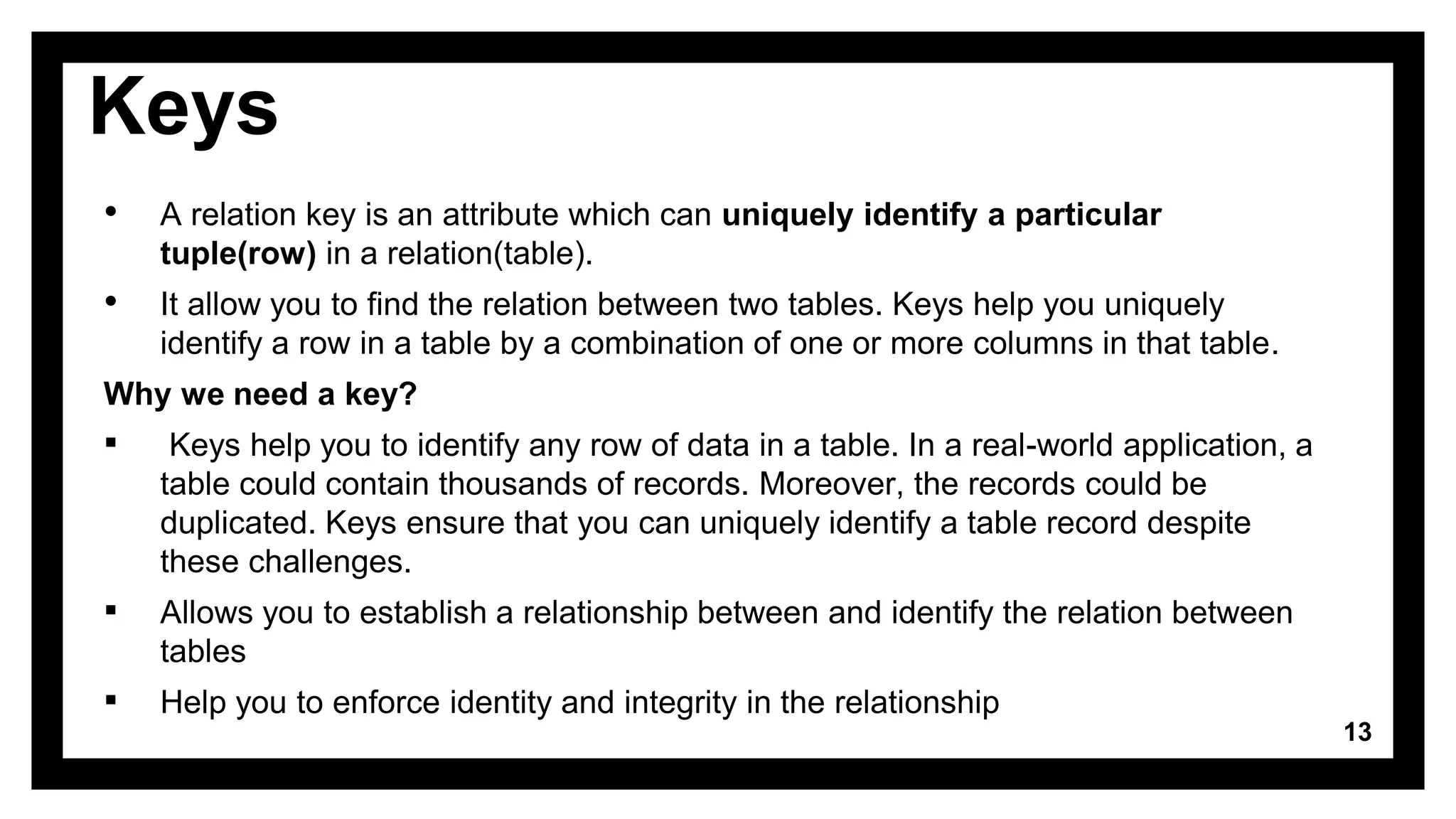 DBMS:Relational Modal | PPTX