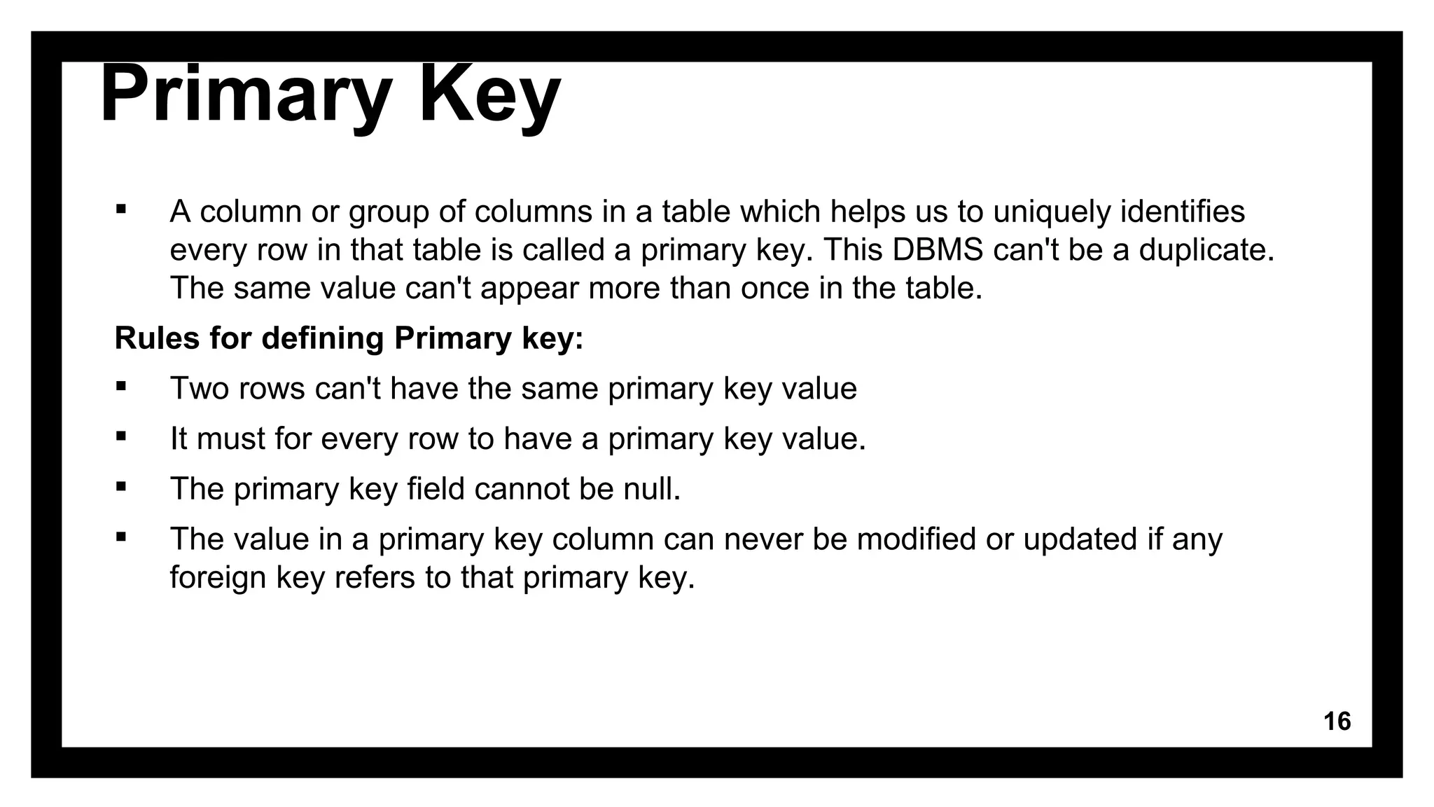 DBMS:Relational Modal | PPTX