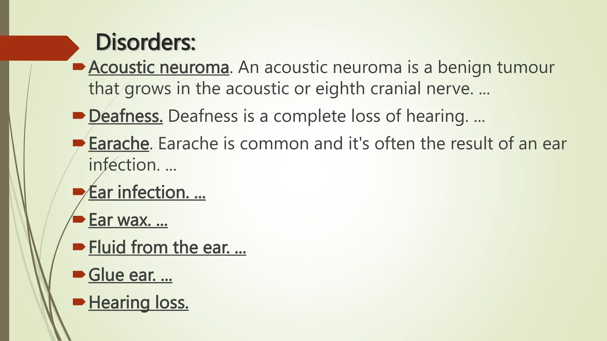 Disorders of sensory organs | PPTX