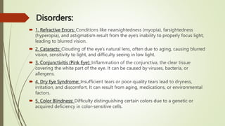 Disorders of sensory organs | PPTX