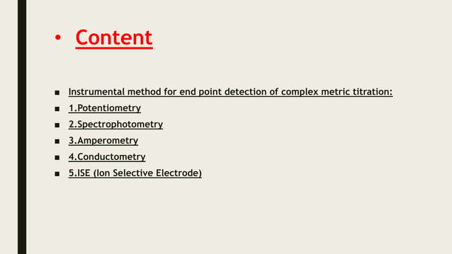 End point determination | PPTX
