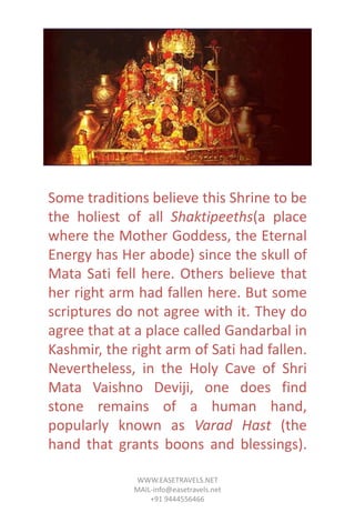 Vaishnodevi trip | PPTX | Hinduism | Religion & Spirituality