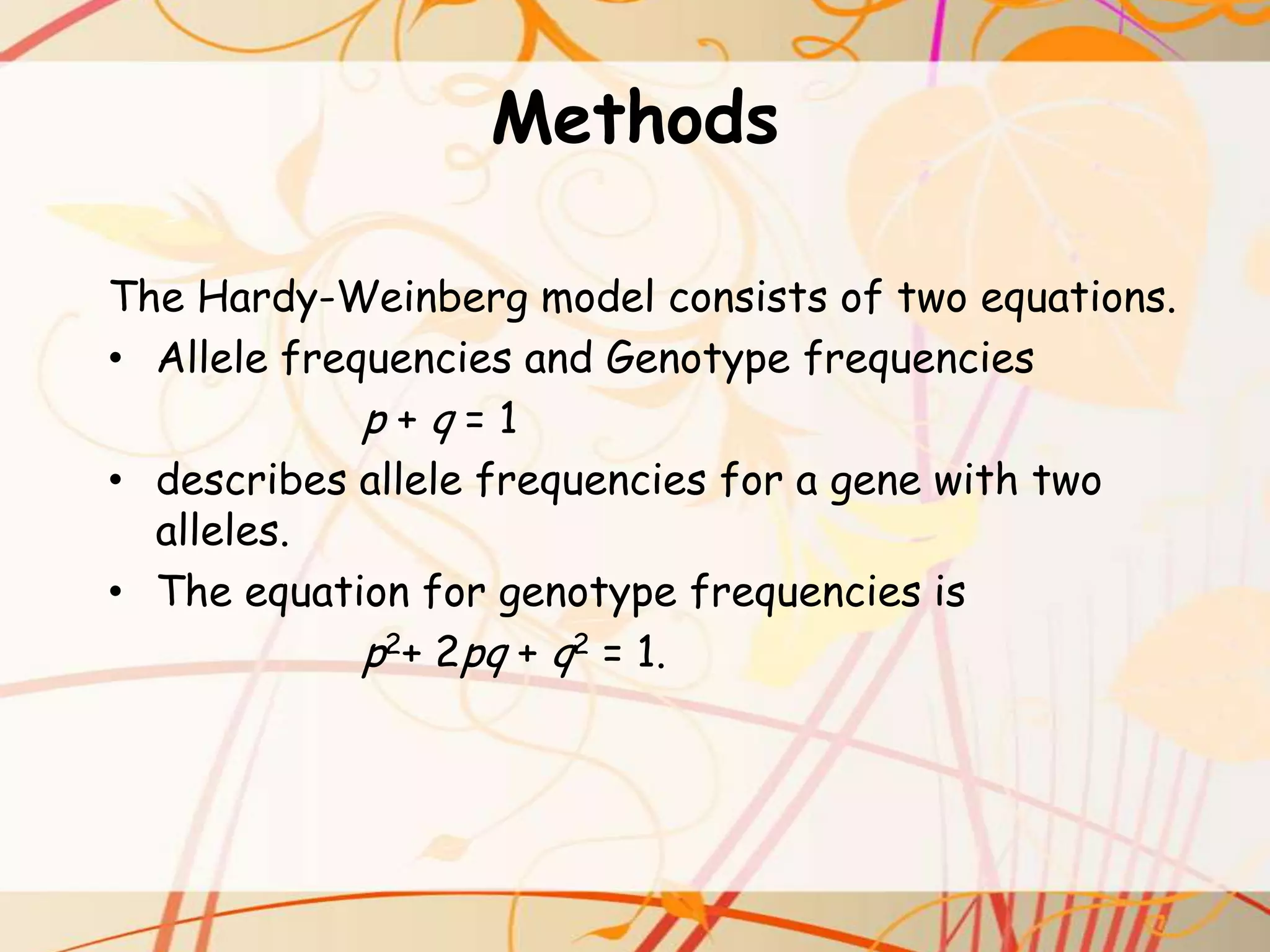 Hardy-Weinberg Equilibrium | PPSX