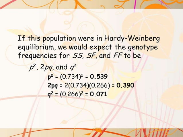 Hardy-Weinberg Equilibrium | PPSX | Genetics | Science