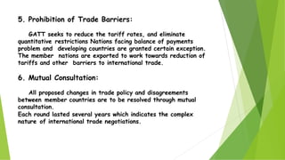 GATT/General Agreement on Trade and Traffic | PPT