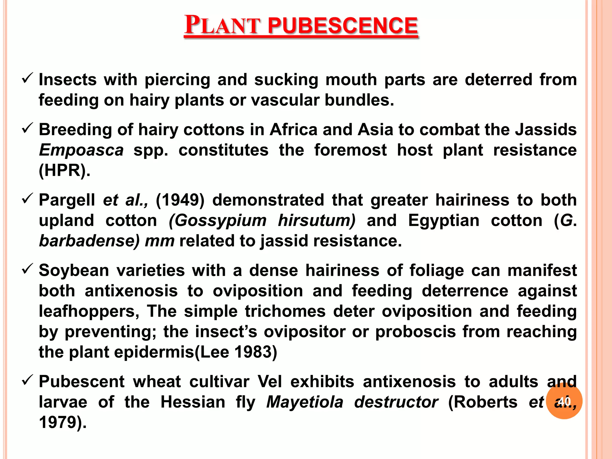 Introductory to Host Plant Resistance | PPTX