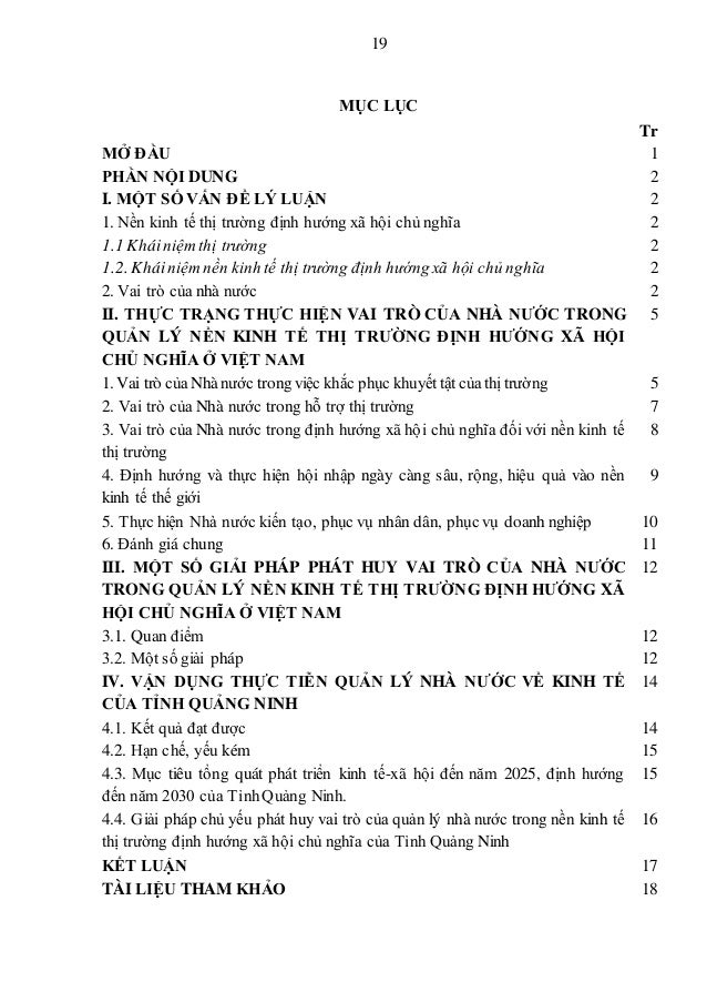 Vai trò của Nhà nước trong quản lý nền kinh tế thị trường định hướng xã hội chủ nghĩa ở Việt Nam ...