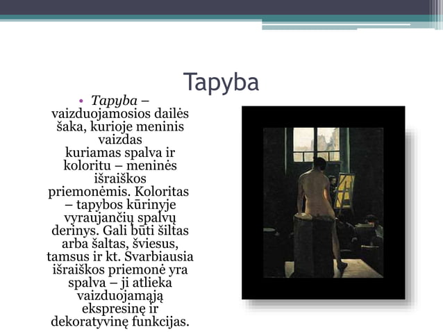 Vaizduojamoji ir taikomoji dailė | PPTX