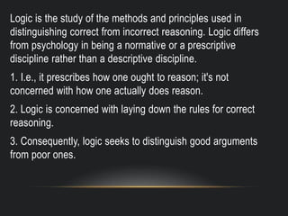 Logic Comparative Study Western and Indian | PPTX