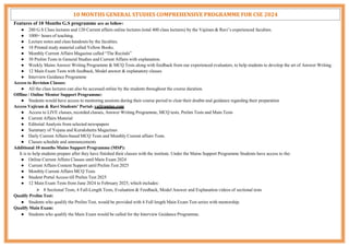 10 Month General Studies Comprehensive Programme for UPSC 2024 | PPTX