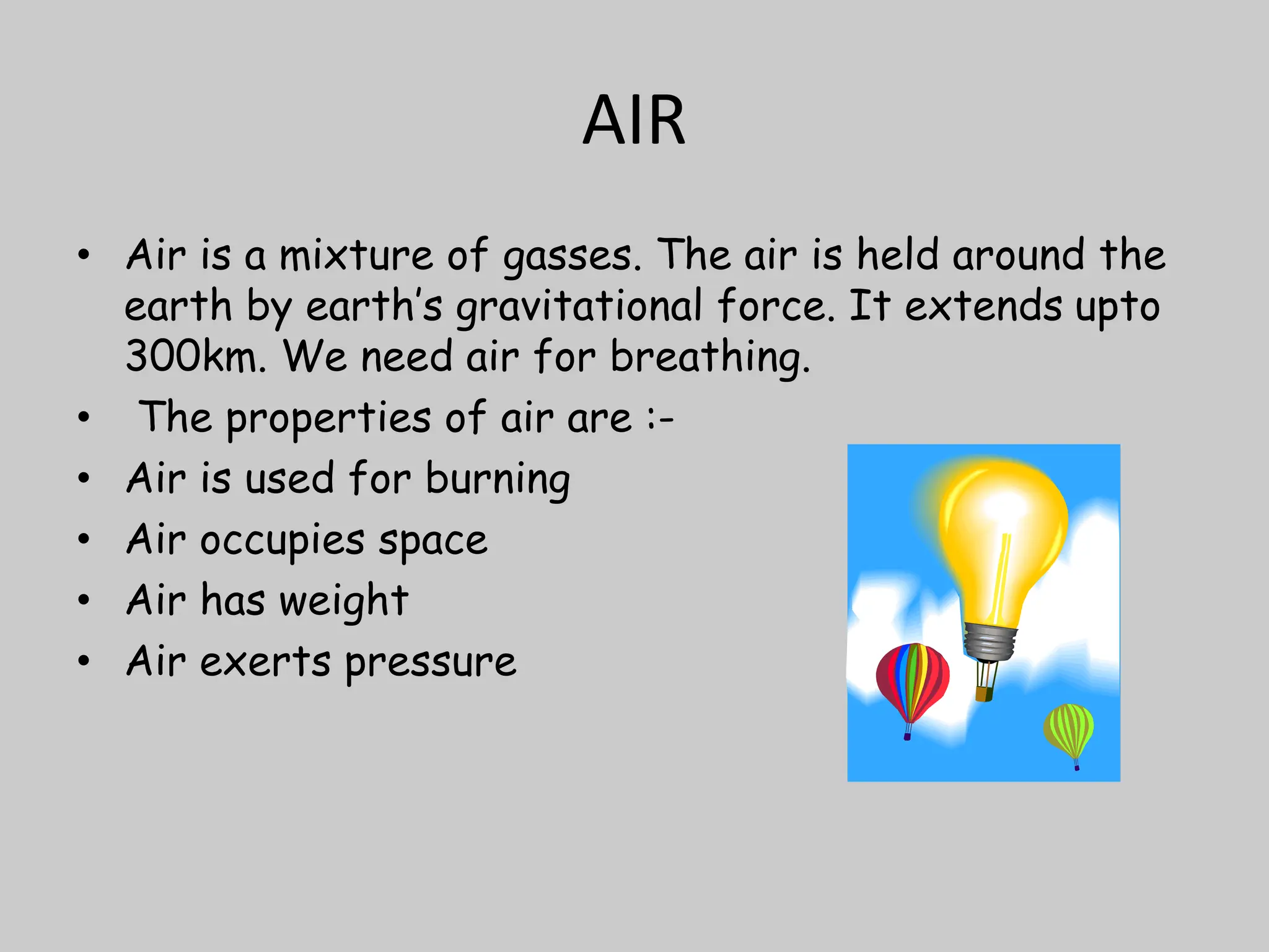 Different types of Plants, Animals, Flowers in Nature; And about Air ...