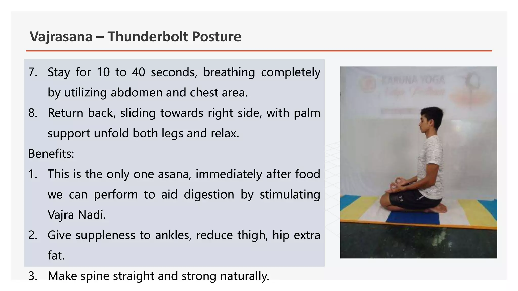Vajrasana – Thunderbolt Posture.pptx