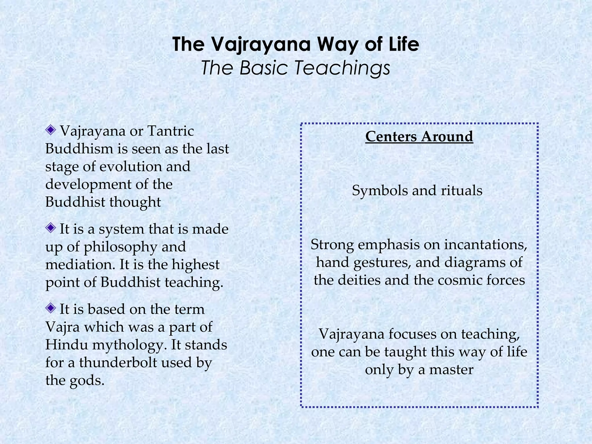 Vajrayana Buddhism | PPT