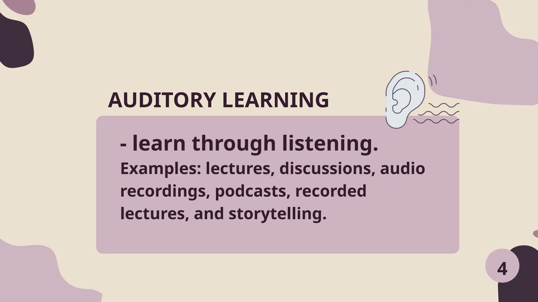 VISUAL, AUDITORY AND KINESTHETIC LEARNING.pptx